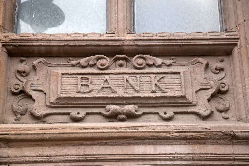 Bank Sign over Branch stock image. Image of service - 191292993