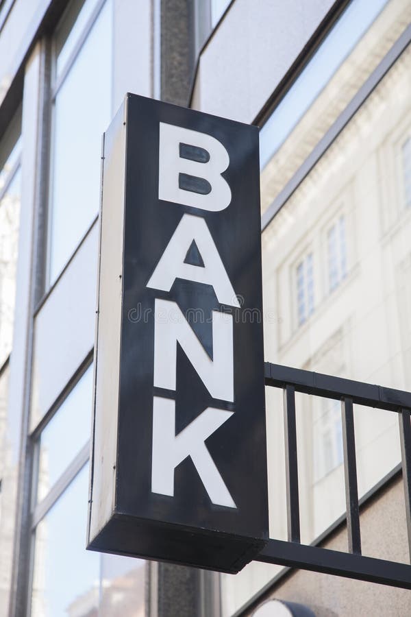 Bank Sign stock image. Image of money, services, branch - 88126053