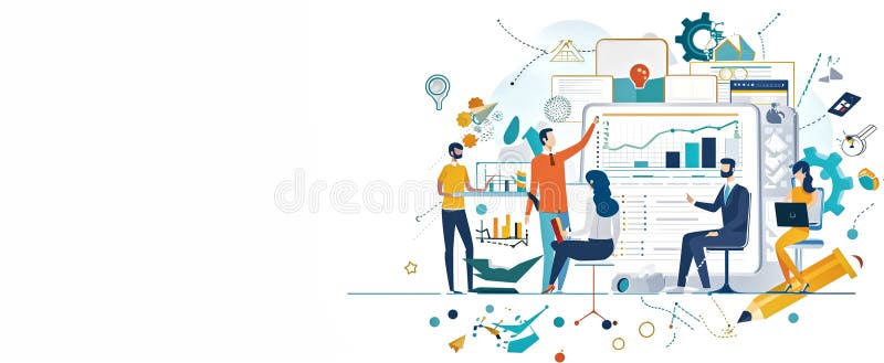 Bank Space White Background Left Side, Business Consulting, Coll Stock ...