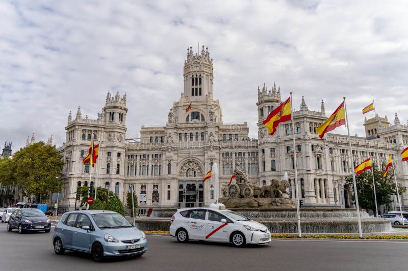 The Bank of Spain in Madrid, Spain Editorial Stock Photo - Image of ...