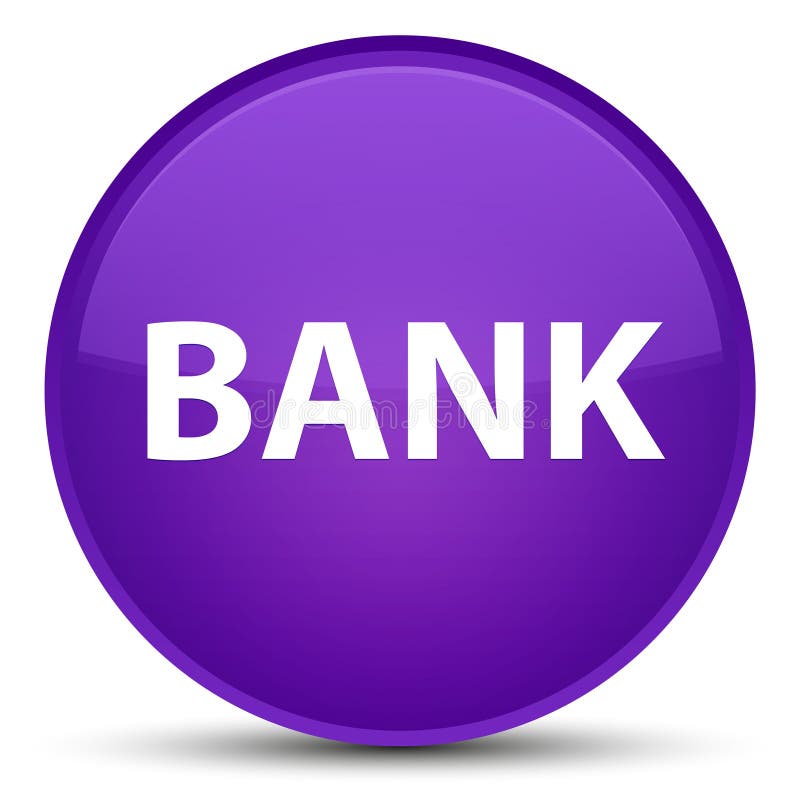 Bank Special Purple Round Button Stock Illustration - Illustration of ...