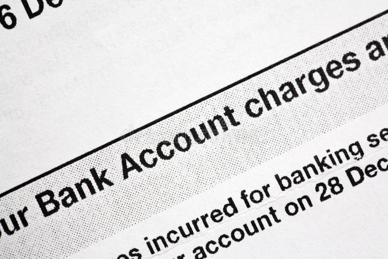 Overdraft Bank Statement stock photo. Image of easy, accumulate - 8522692