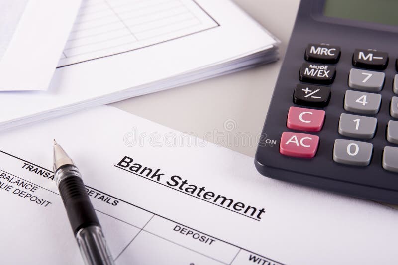 Bank statement Analysis stock photo. Image of exchange - 33075850