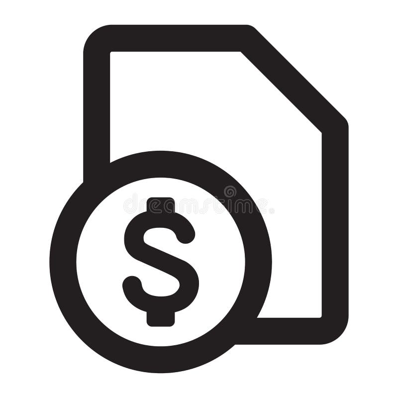 Bank Statement Icon. Financial Statement Vector Illustration Stock ...