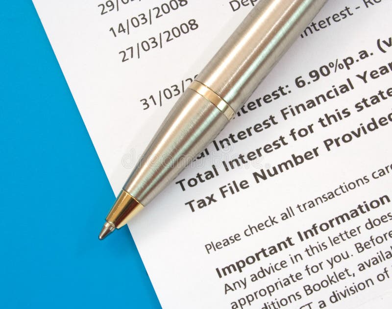 Bank Statement stock photo. Image of document, bank, focus - 23715876