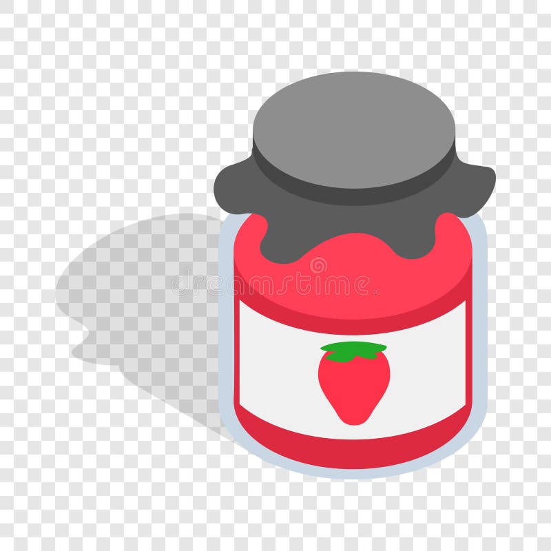 Bank Strawberry Jam Icon, Isometric 3d Style Stock Vector ...