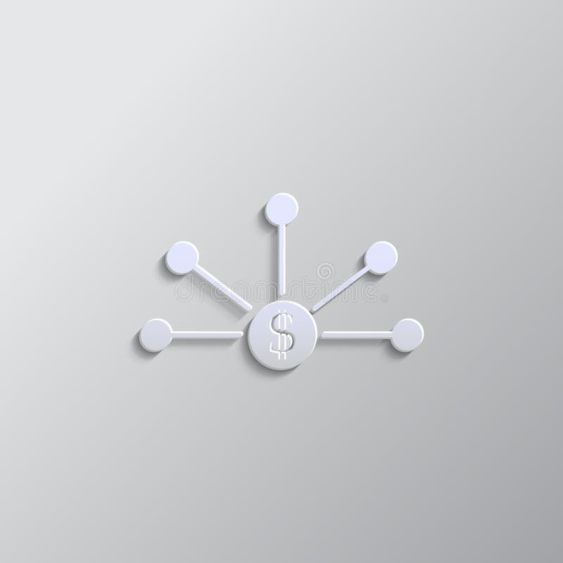 Bank Structure, Business Paper Style, Icon. Paper Style Vector Icon ...