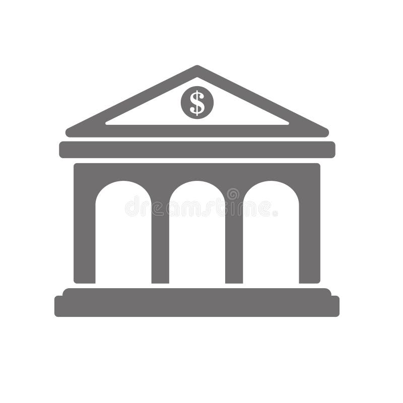 Bank Symbol Icon. Graphic Elements for Your Design Stock Illustration ...