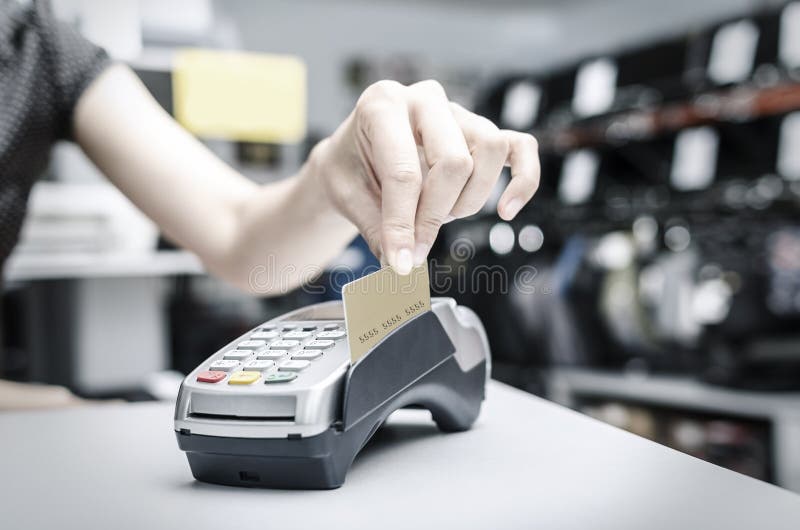 Bank terminal stock photo. Image of shopper, cashier - 42472964