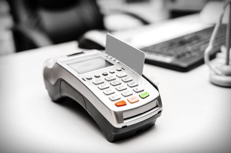 Bank Terminal in a Man S Hand Stock Photo - Image of withdraw, bank ...