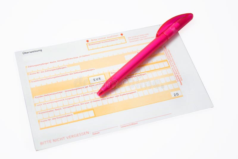Bank transfer forms stock photo. Image of official, filling - 13085714