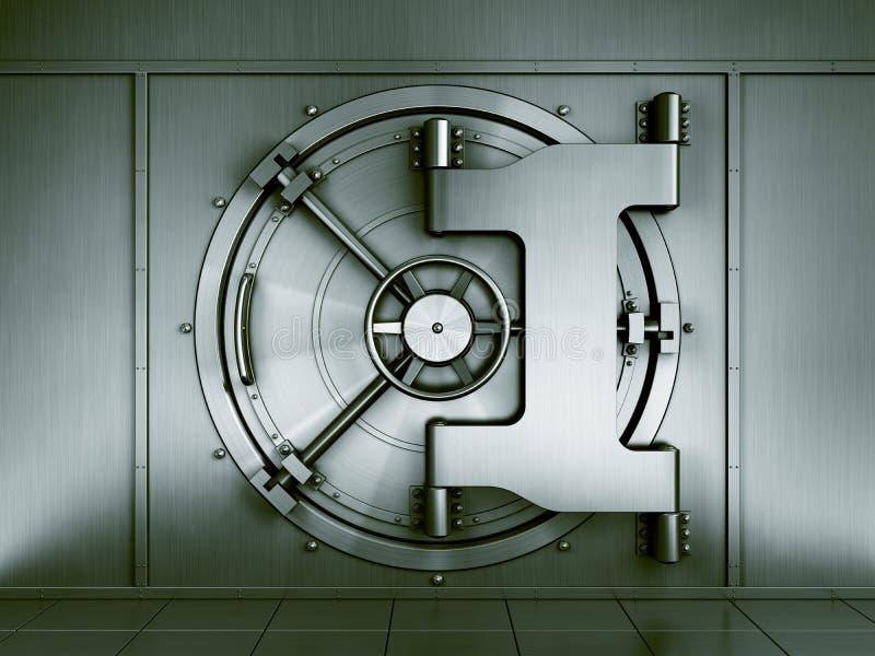 Bank vault stock illustration. Illustration of safe, vault - 841880