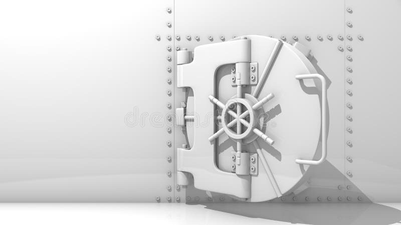 Bank vault stock illustration. Illustration of guard - 21766649