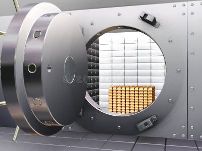 Bank vault stock illustration. Illustration of door, finance - 841863