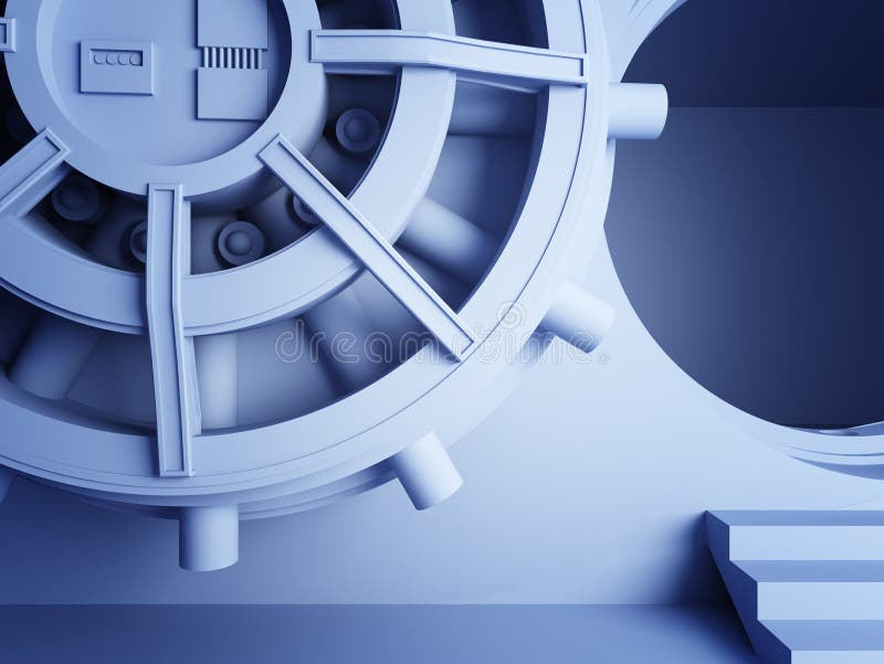 Vault door stock illustration. Illustration of vaulted - 14130703