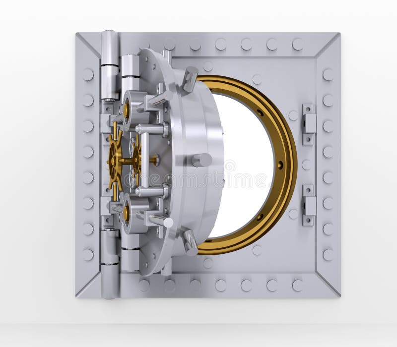Bank vault stock illustration. Illustration of door, finance - 841863