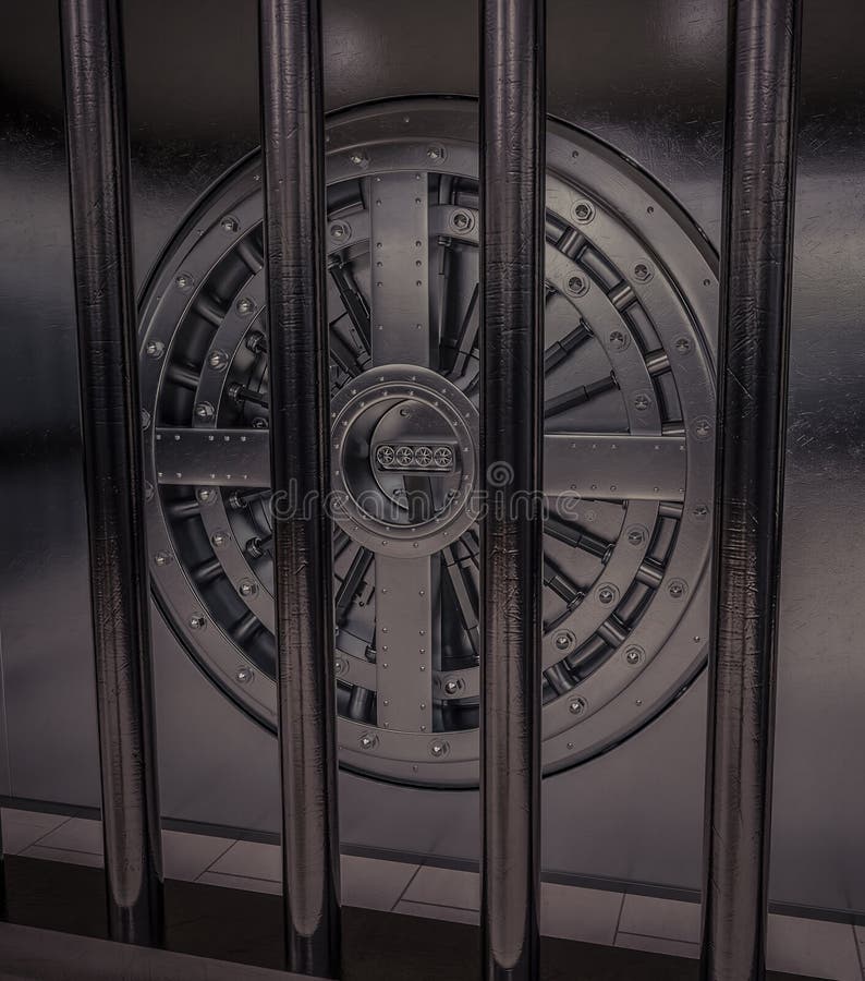 Front View Vault Door Stock Illustrations – 341 Front View Vault Door ...