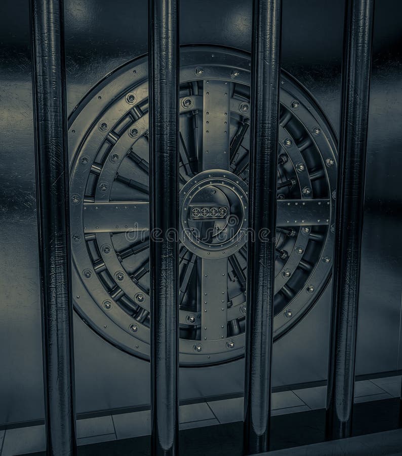 Front View Vault Door Stock Illustrations – 341 Front View Vault Door ...