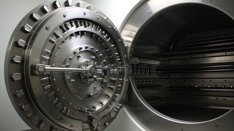 Bank Vault Opening Door, Security Equipment. Generative Ai Stock ...