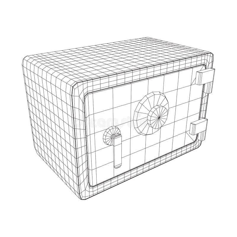 Bank vault safe vector stock vector. Illustration of deposit - 152030836