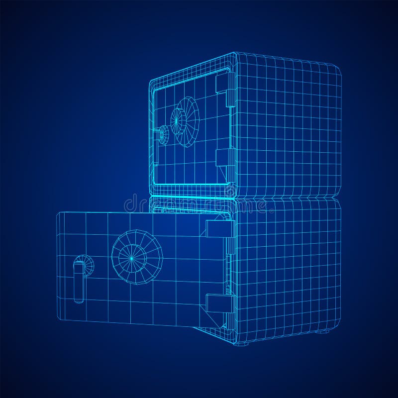 Bank vault safe vector stock vector. Illustration of protection - 152031677