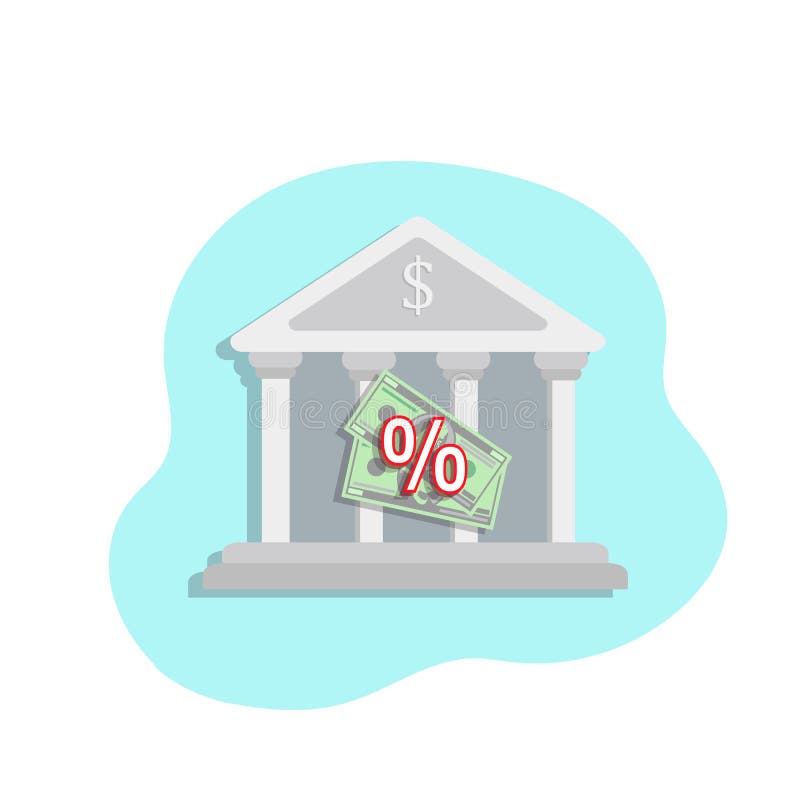 Bank Vector Icon, Financial Services Vector Illustration Eps10 Stock ...