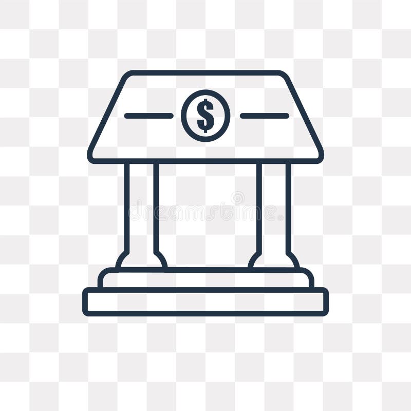 Bank Icon Vector Sign and Symbol Isolated on White Background, Bank ...
