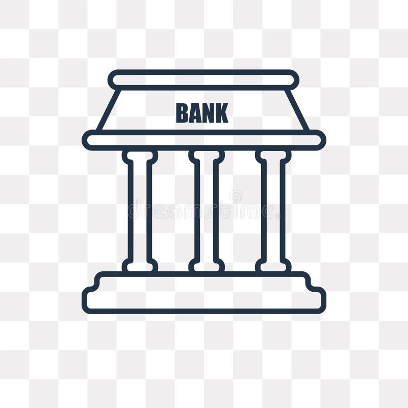 Bank Icon Vector Sign and Symbol Isolated on White Background, Bank ...