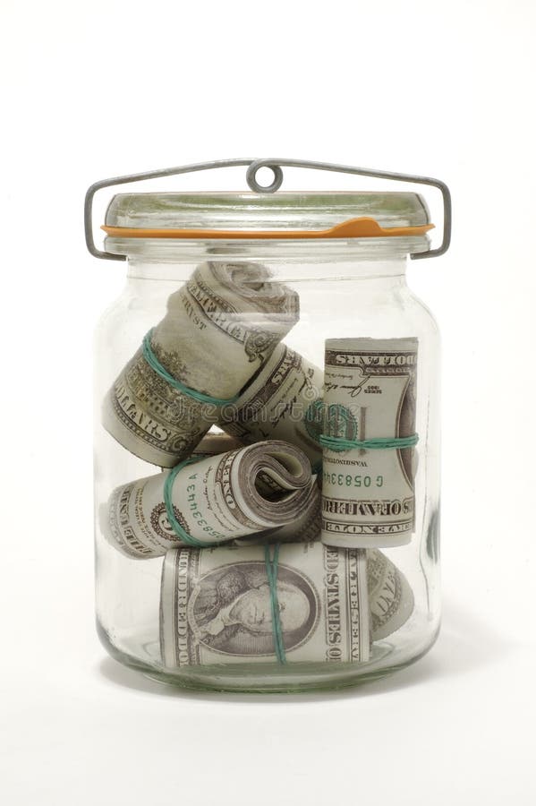 Bucket of Cash stock photo. Image of conceptual, rich - 1386274