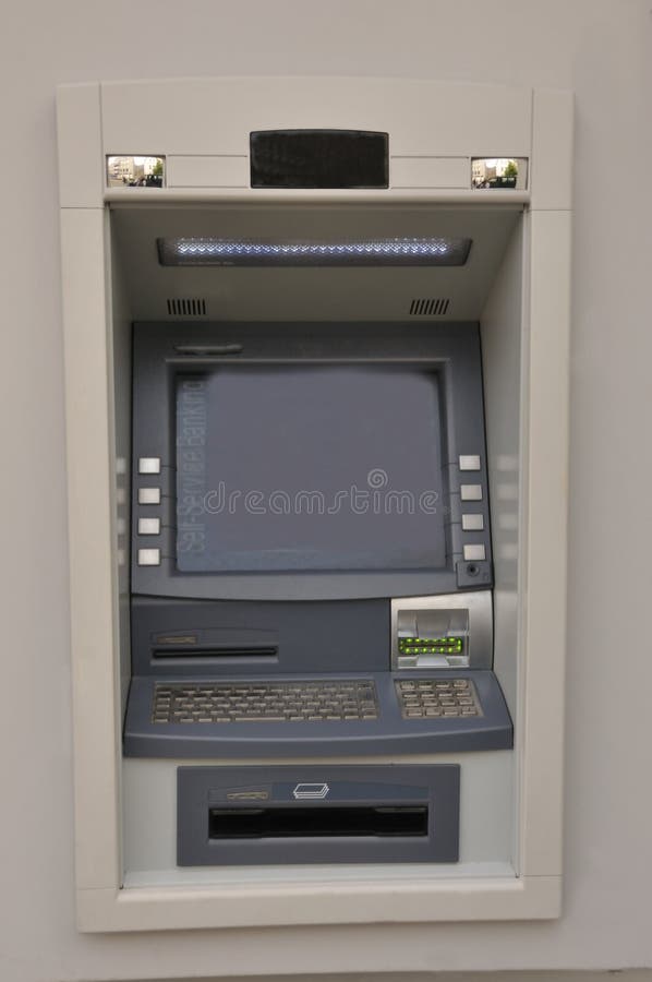 Bankautomat, ATM stockbild. Bild von terminal, handel - 19886467
