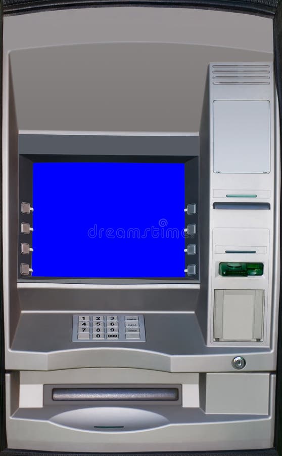 Bankautomat, ATM stockbild. Bild von terminal, handel - 19886467