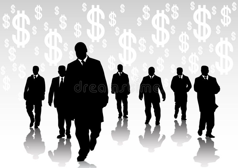 Banker vektor abbildung. Illustration von führung, büro - 14824755