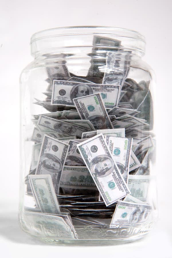 Money jar stock image. Image of dollar, finance, exchange - 22767