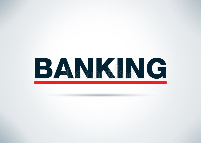 Banking Abstract Flat Background Design Illustration Stock Illustration ...