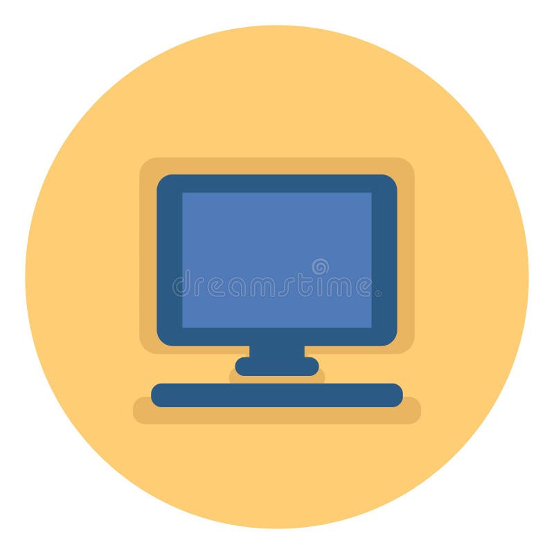 Banking computer, icon stock vector. Illustration of trade - 260370052