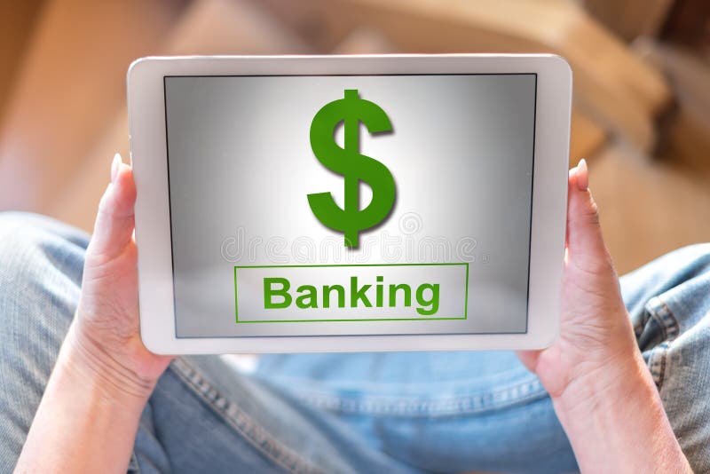 Banking Concept on a Tablet Stock Photo - Image of economy, tablet ...