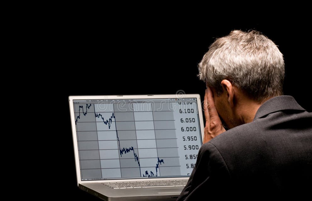 Banking crises stock photo. Image of crash, laptop, banking - 14792298