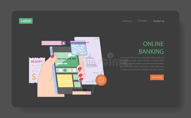 Banking. Flat Vector Illustration Stock Vector - Illustration of ...