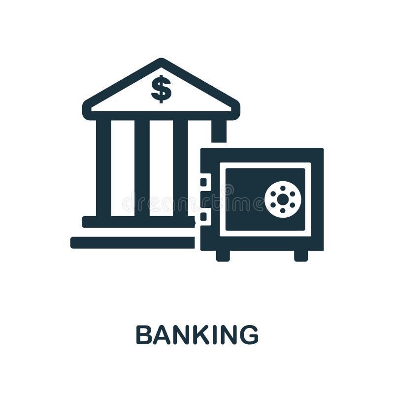 Banking Icon. Monochrome Simple Banking Icon for Templates, Web Design ...