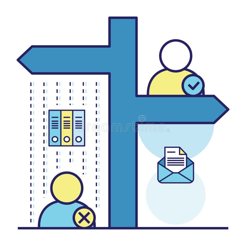 Hire or fire stock vector. Illustration of procedure - 31468426