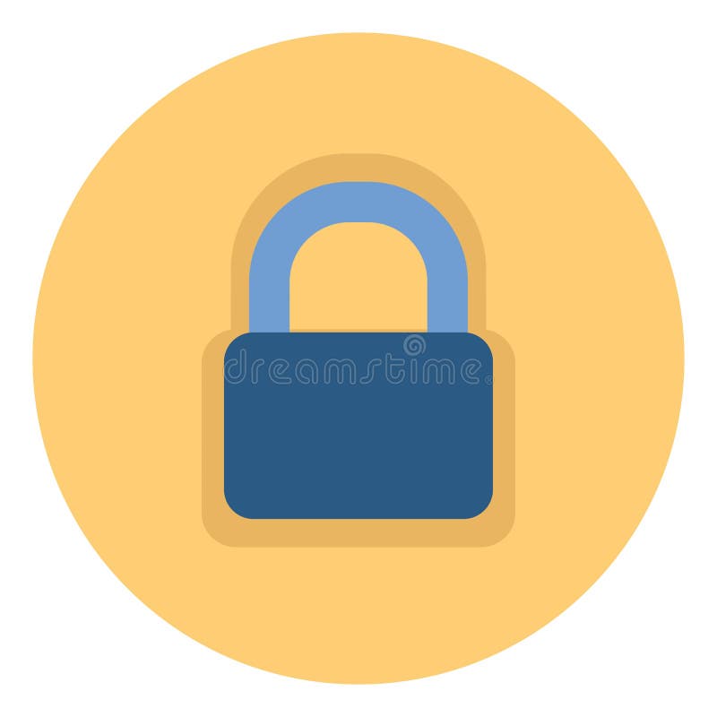 Banking lock, icon stock vector. Illustration of money - 260370044