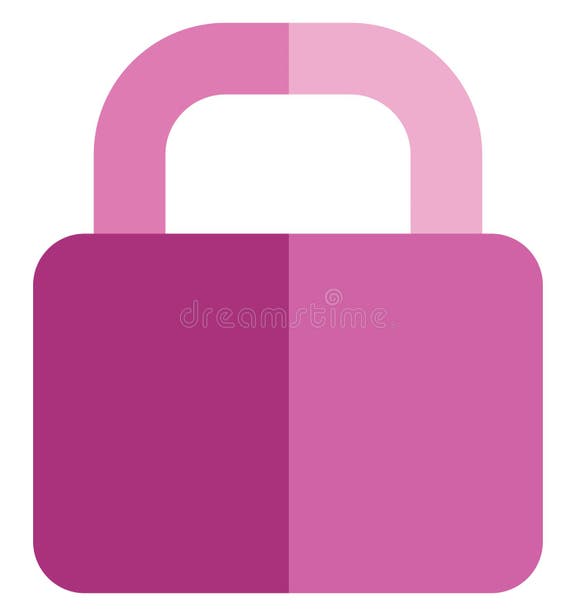 Banking lock, icon stock vector. Illustration of outline - 261063659