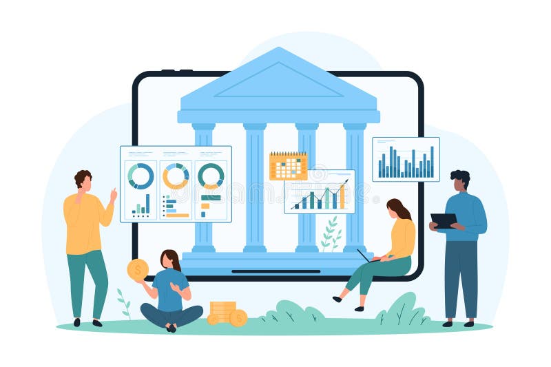 Banking Mobile App for Financial Data Analysis, Tiny People Analyze ...