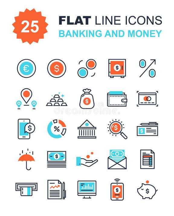 Banking and Money stock vector. Illustration of international - 57146516