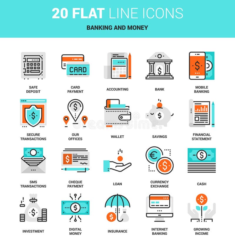 Banking and Money stock vector. Illustration of document - 89741928