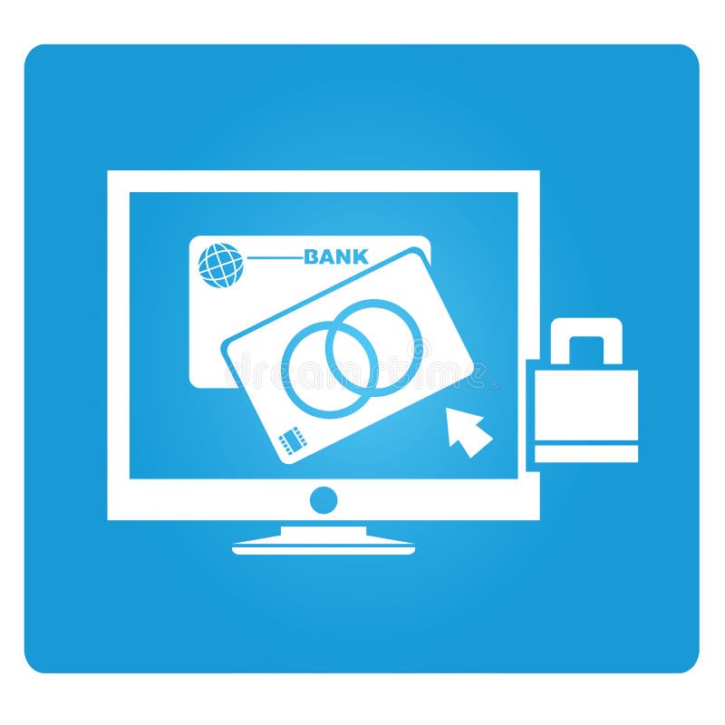 Internet banking icons stock illustration. Illustration of business ...