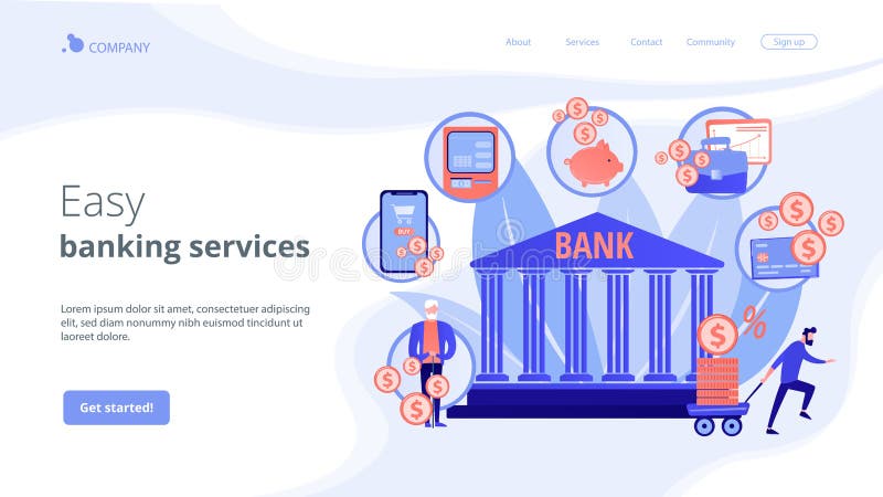 Banking Operations Vector Concept Metaphors Stock Vector - Illustration ...