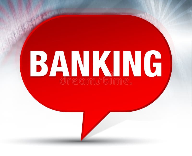 Banking Red Bubble Background Stock Illustration - Illustration of ...