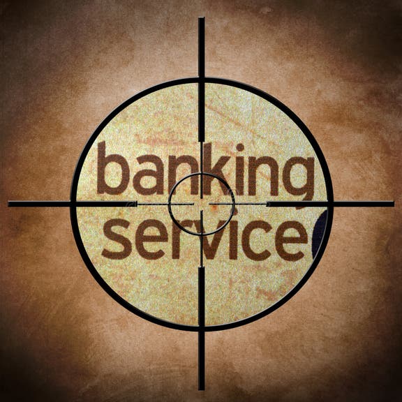 Banking service target stock illustration. Illustration of analysis ...