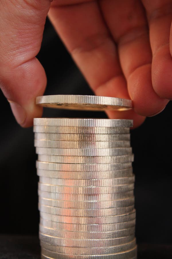 Banking silver coins stock photo. Image of capital, financial - 10938958